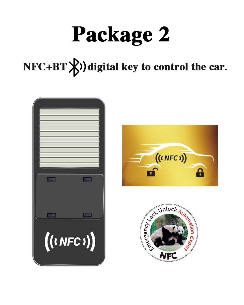 Universal BT Digital Key App Car Key Working With Push Start Button Ca ...